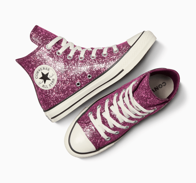 Chuck Taylor All Star Glitter Orchid Abyss/Egret/Black A11137C
