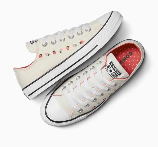 Chuck Taylor All Star Strawberries Egret/Soft Red/Green A14933C
